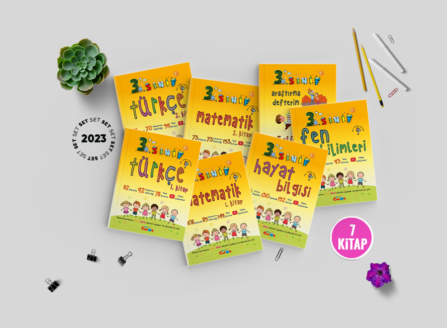 2025 Mavi Önlük 3. Sınıf Etkinlik Kitabı | Set (7 Kitap) - Mavi Önlük ...