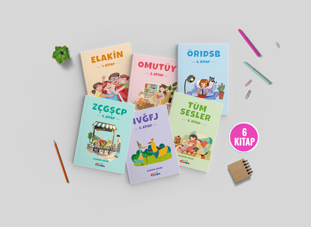 1. Sınıf 1. Dönem Okuma Serisi (6 Kitap) - Mavi Önlük Yayınları