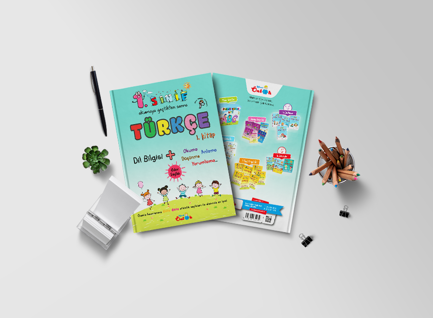 1. Sınıf Türkçe Okuma Anlama + Dil Bilgisi 1. Kitap - Mavi Önlük Yayınları