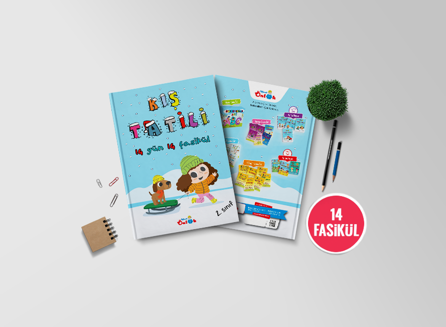 2. Sınıf Kış Tatili Kitabı | 14 Gün 14 Fasikül - Mavi Önlük Yayınları