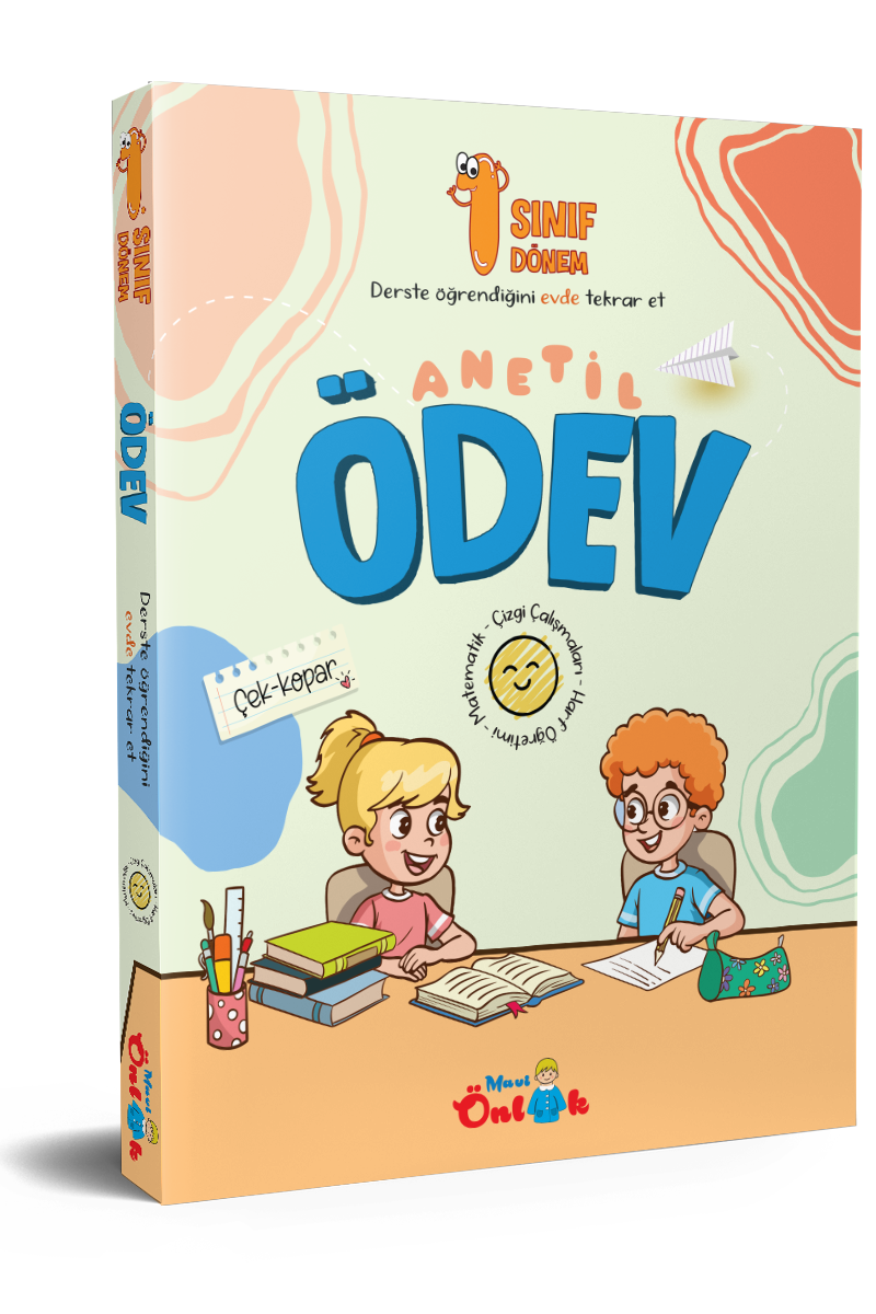 2026 Mavi Önlük 1. Sınıf 1. Dönem Ödev Kitabı - Mavi Önlük Yayınları